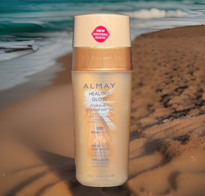 Almay HEALTHY GLOW Makeup& Gradual Self Tan MEDIUM # 300 SPF 20 - 1oz ...