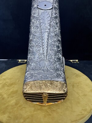 LAMBRETTA GP CUSTOM HAND ENGRAVED CHROME HORNCOVER 23K YELLOW GOLD SX ...