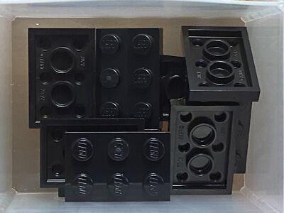LEGO Parts - Black Plate 2 x 3 - No 3021 - QTY 10 | eBay