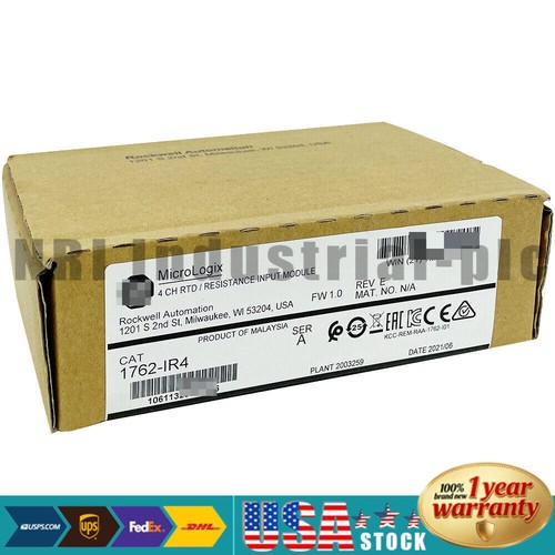 Sealed AB 1762-IR4 MicroLogix 1200 RTD Resistance Input Module US Free ...