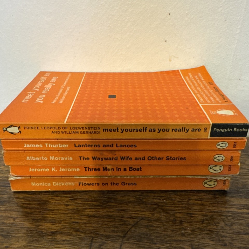 Penguin Books Bundle X 5 Classics orange Paperback Shelf vintage | eBay