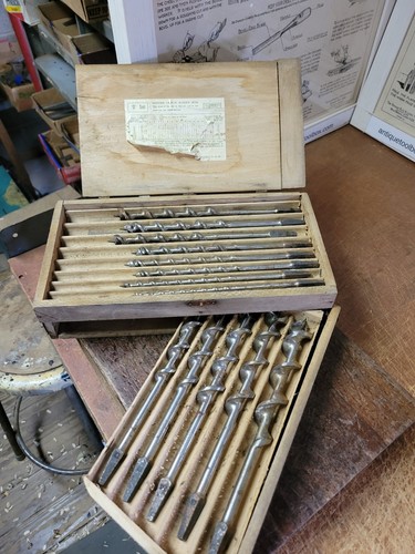 Irwin Auger Bits In Wood Box | eBay