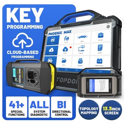TOPDON Phoenix Max Scanner Kit – Oscilloscope, ECU Coding, Key ...
