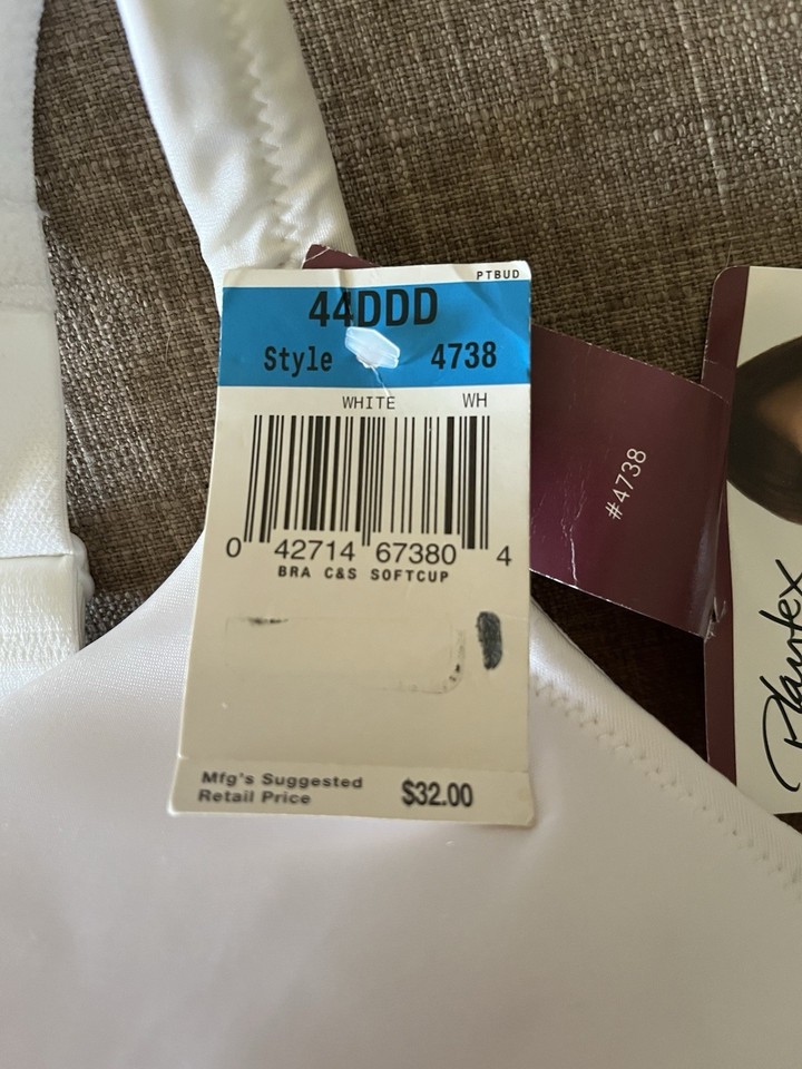 Playtex Secrets Side Smoothing Wirefree Bra Size 44 DDD | eBay