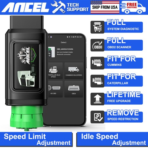 Full System Heavy Duty Truck Scanner Speed Limit Reset for Cummins ...