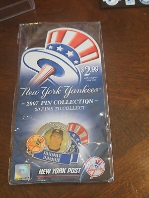 Johnny Damon 2007 new york yankees pin ny baseball mlb player ny post ...