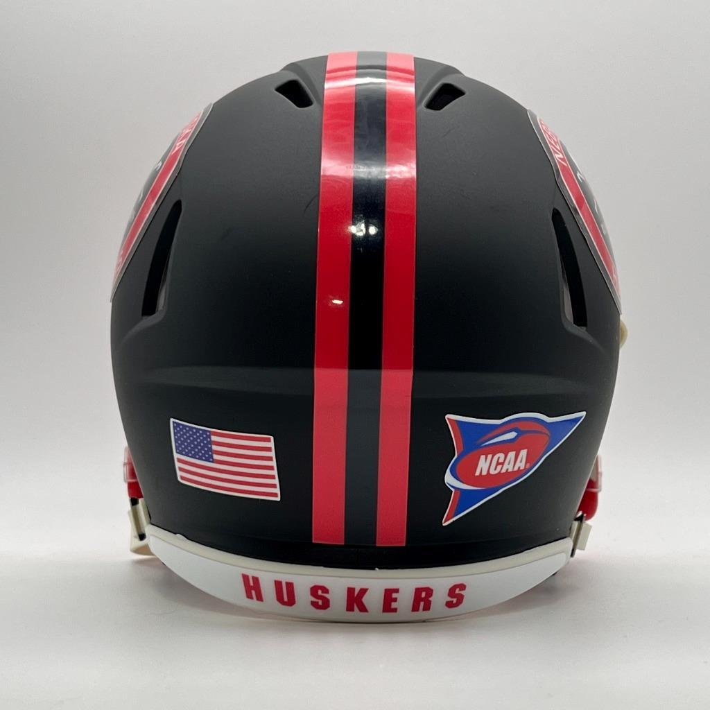Nebraska Cornhuskers CUSTOM Matte Black - Blackshirts Mini Football ...