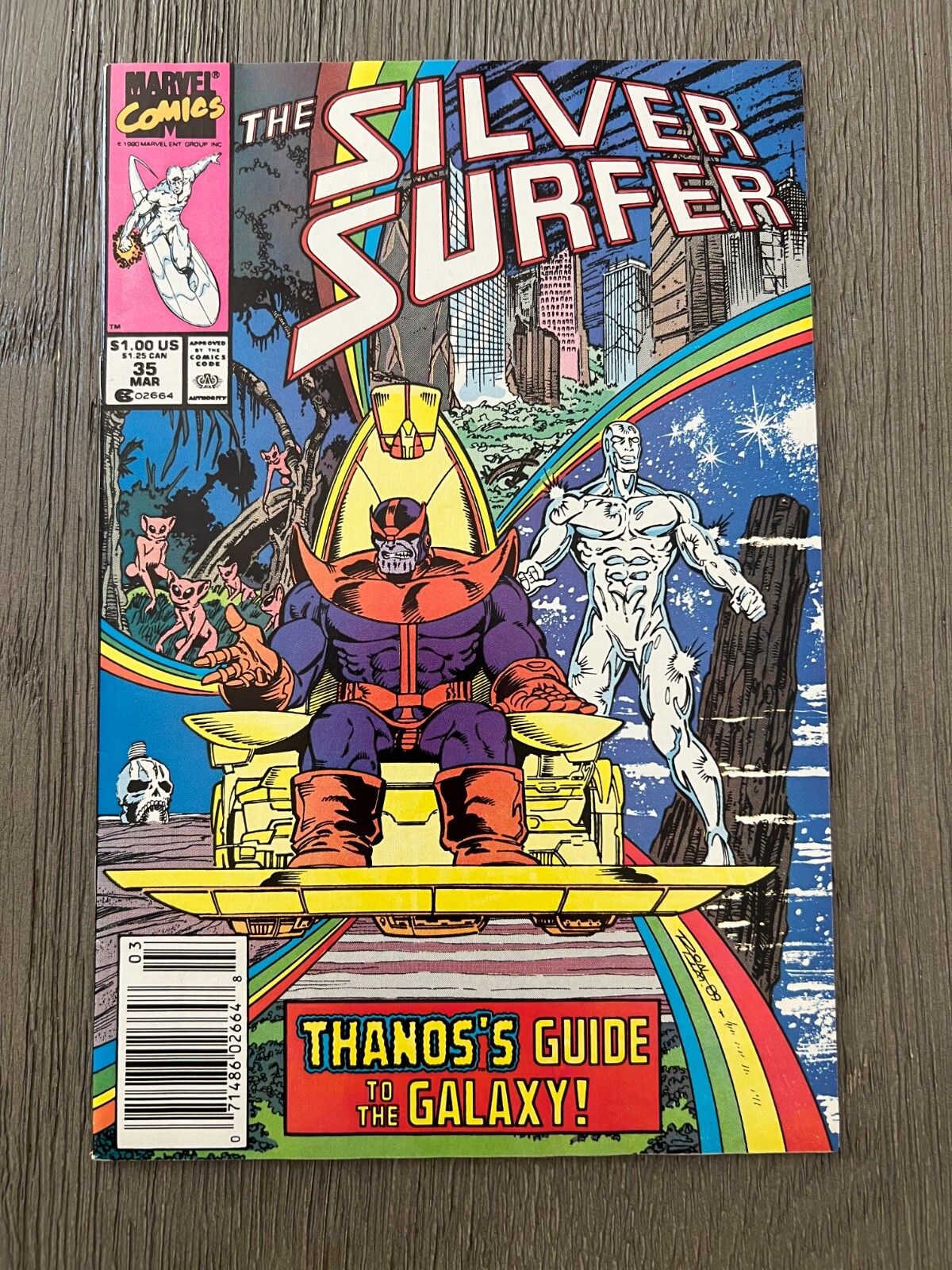 SILVER SURFER #34 AND 35 - KEY THANOS COVER, INFINITY GAUNTLET ...