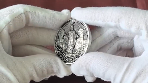 Founded in Christ Inspirational Challenge Coin Faith Reminder Pocket ...