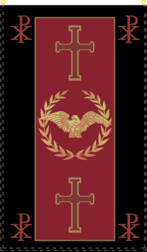 Christian Roman Empire Senate & People of Rome SPQR History Flag Banner ...