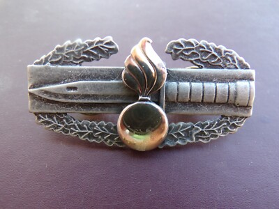 Ordnance Combat Action Badge US Army CAB Military Pin Lapel Vest Hat ...