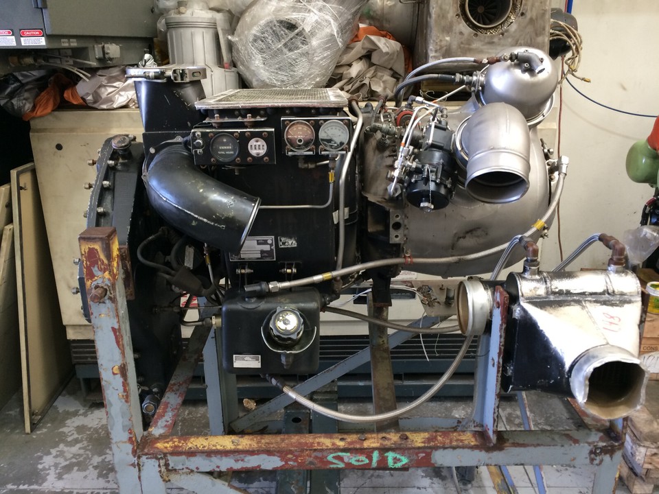 Garrett Airesearch GTCP85-102 gas turbine engine AC AND DC GENERATORS ...