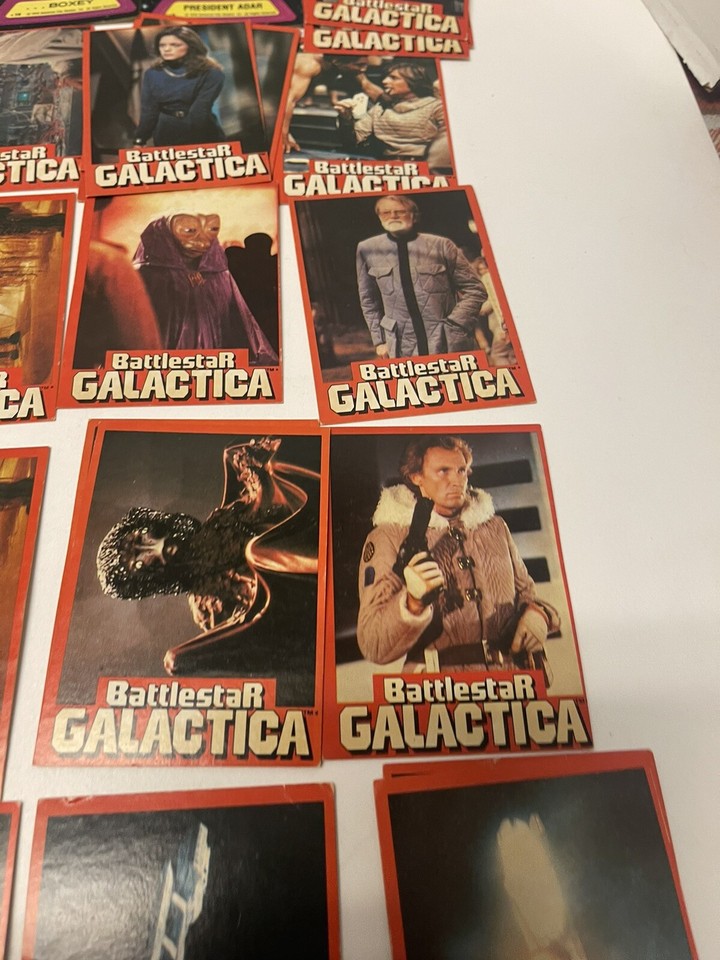 1978 - LOT Of BATTLESTAR GALACTICA TRADING CARDS And STICKERS Topps ...