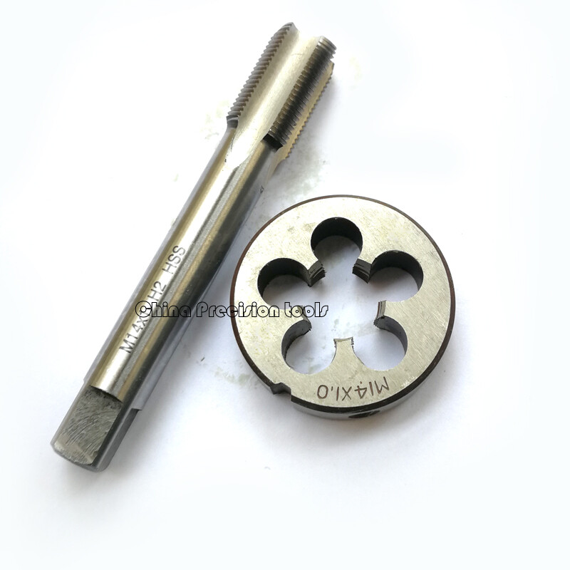 HSS Right Thread Tap and Round Die set M14 taps dies M14X2X1.75X1.5X1X0 ...