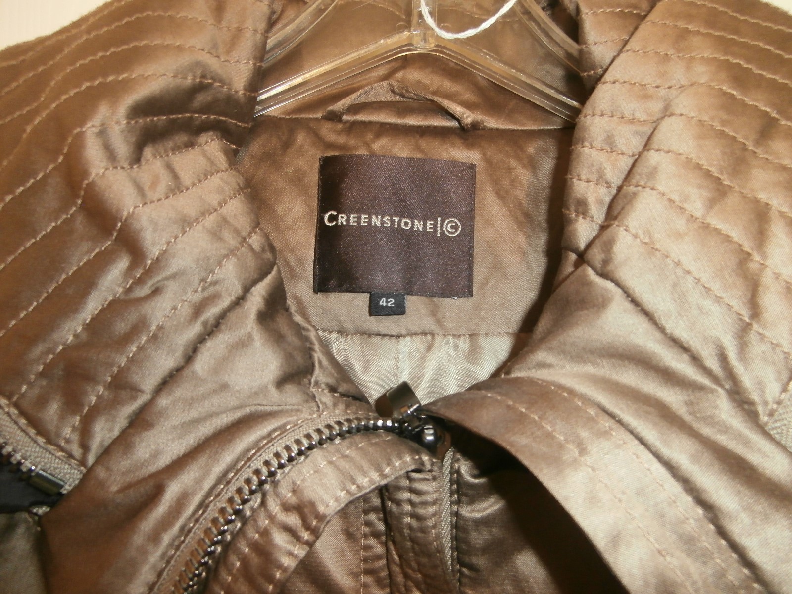 Creenstone European Luxury Rain Trench Coat Belted/ Long collar/ Hood ...