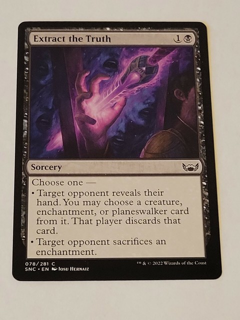 MTG Extract the Truth Streets of New Capenna 078/281 Regular Common for ...