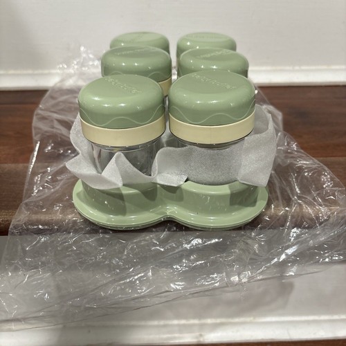 Magic Baby Bullet Food Processor Storage Cups 6 Replacement Containers ...
