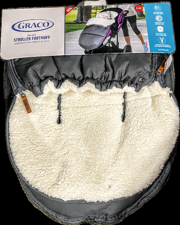 NWT GRACO Deluxe Gray Sherpa Lining Stroller Footmuff - Universal | eBay