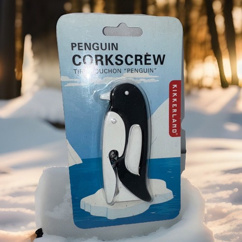 KIKKERLAND Penguin Corkscrew Wine Bottle Opener Foil Cutter Sommelier ...