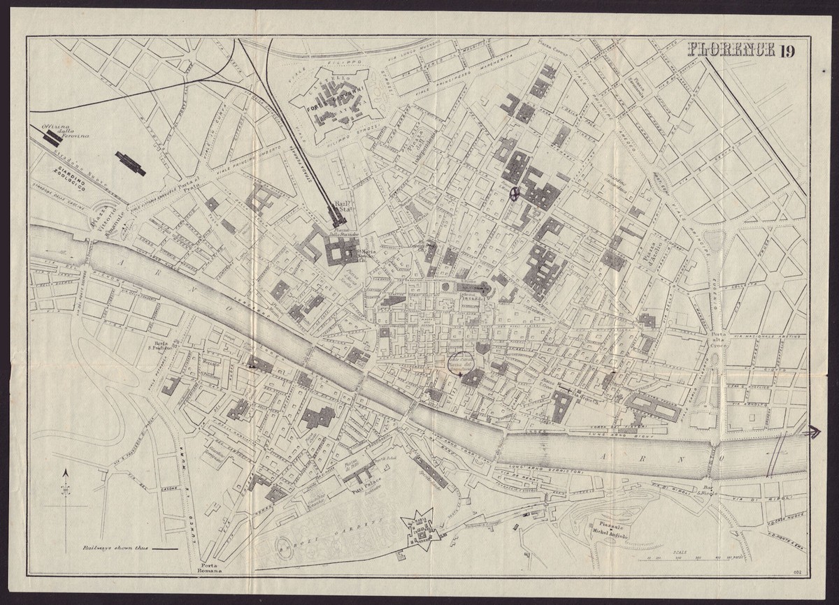 Old Map Of Florence Florence Ancient Map :: Medieval Art Tapestries