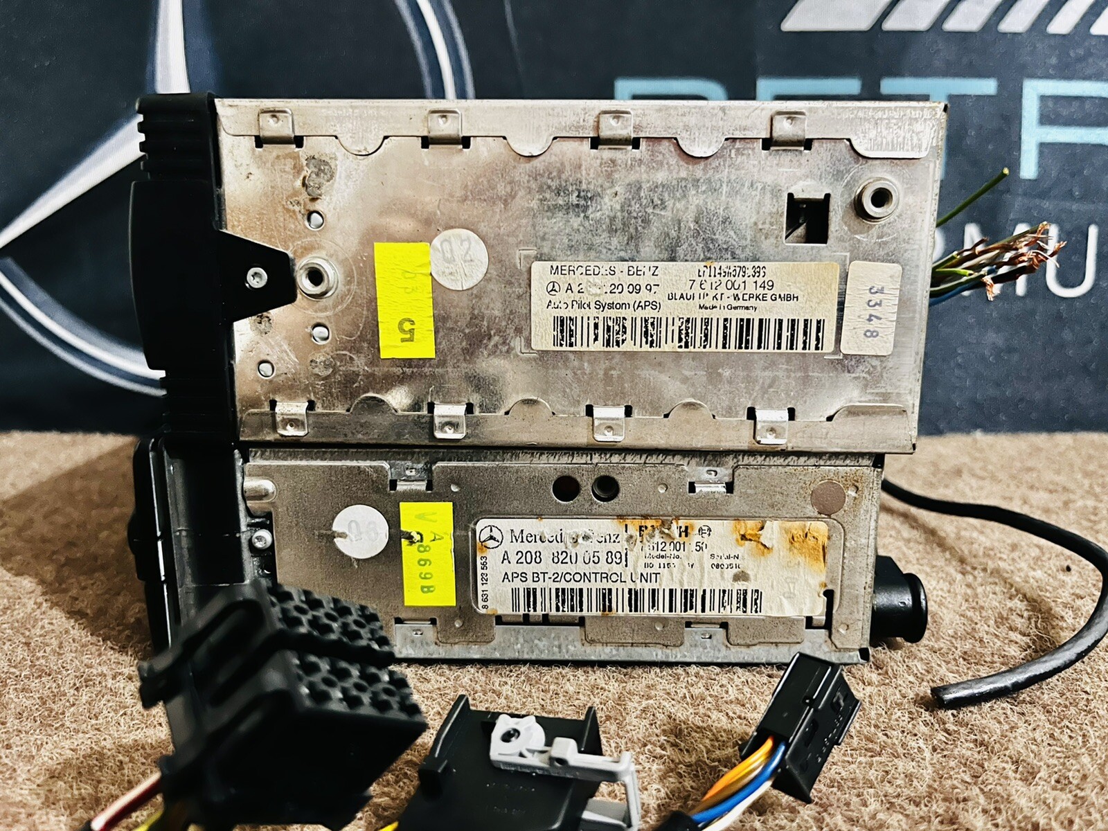 Mercedes W140 APS BT-2 Bosch Control Unit BO1150 RDS Cassette/CD ...