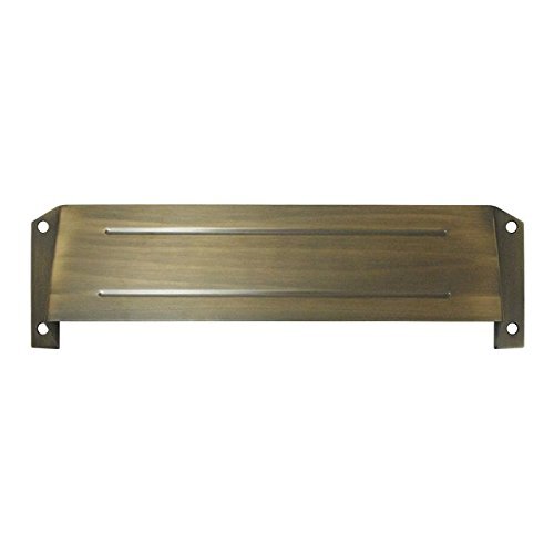 Deltana MSH158U5 Solid Brass Mail Slot Hood For Open Back Plates ...