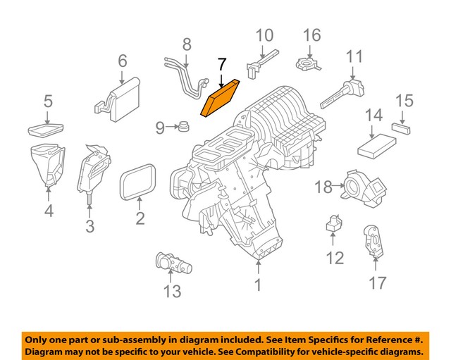 MERCEDES BENZ 1648300061 Genuine OEM Factory Original Heater Core for ...