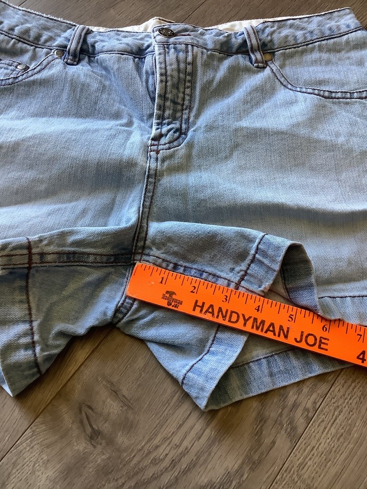 Ruff Hewn Womens Adult Denim Shorts Size 10 100% Cotton Mid Rise Blue ...