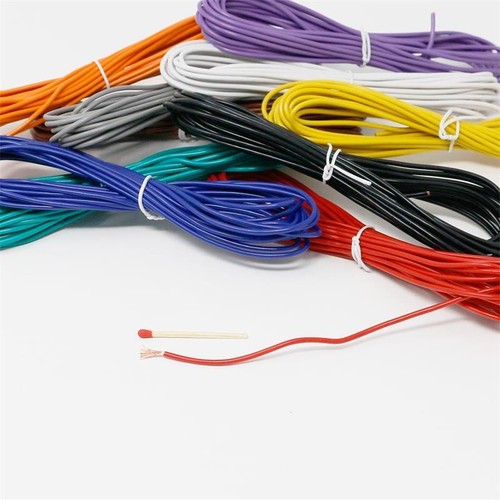 (0,65€/m) 50m Litze Set 1,00mm², Kupfer-Schalt-Litze, 10 Farben Kabel à ...