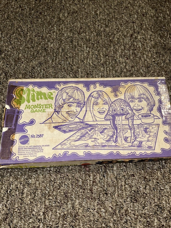 SLIME! Monster Game By Mattel 1977 Board Game Rare Vintage *Near ...