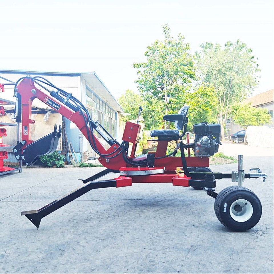 Compact & Powerful ATV Excavator w/ Mini Towable Backhoe Ideal for ...