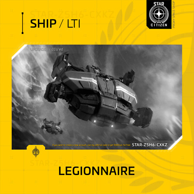 Star Citizen - ANVIL LEGIONNAIRE - LTI (Lifetime Insurance) | eBay