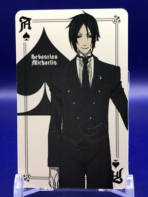 Sebastian Michaelis Black Butler Playing Cards Card Animage 2009 Spade ...