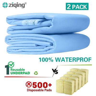 2Pack 34"x36" Reusable Washable Underpads Bed Pads Hospital Grade ...