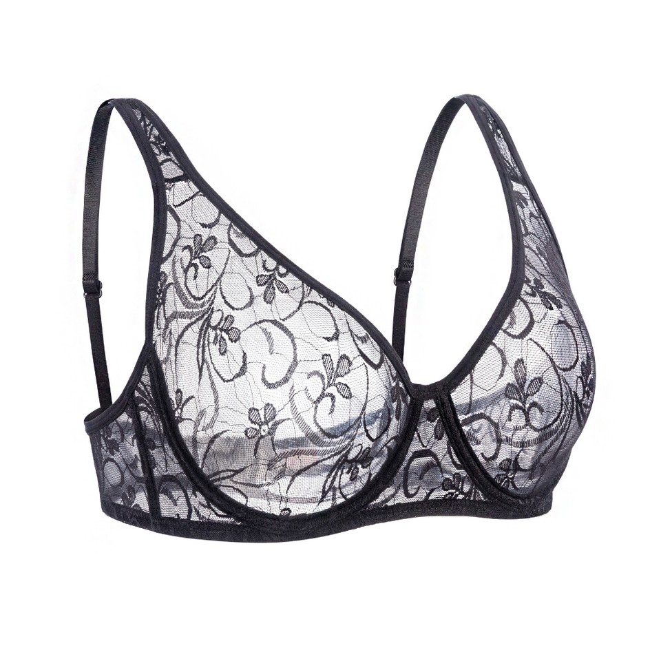 Ultra-thin Lace Brassiere Women Bras Underwired Bra Padless Sexy ...