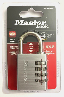 Master Lock “Set & Reset” Letter-based lock, New & unopened | eBay
