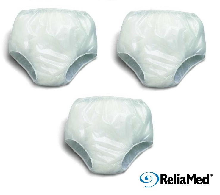 3PK Reliamed Adult Waterproof Soft Vinyl Plastic Pant Diaper ...