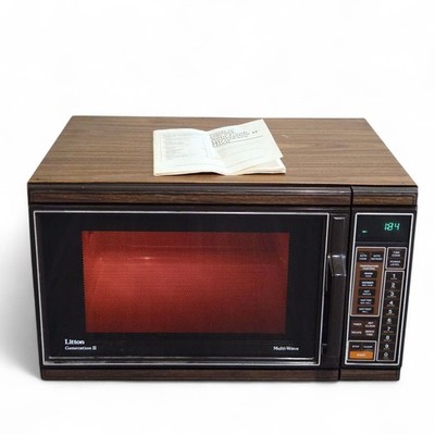 Litton Generation II 2 Microwave Oven Vintage 1986 Large Retro Wood ...