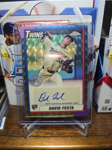 2025 Topps Series 1 35th Anniversary David Festa Auto 1/1 Superfractor ...