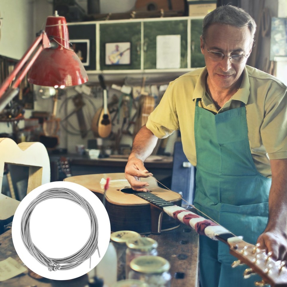 5pcs Steel Strings for 5 String Bass Guitar (Silver) Bass guitar ...