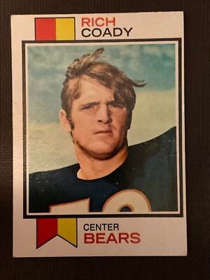 Rich Coady 1973 Topps Rookie Football Card #173 - Chicago Bears Center ...