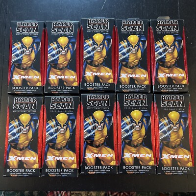 10x Marvel X-Men Hyperscan Booster Packs (Sealed/New) Black Series 6 ...