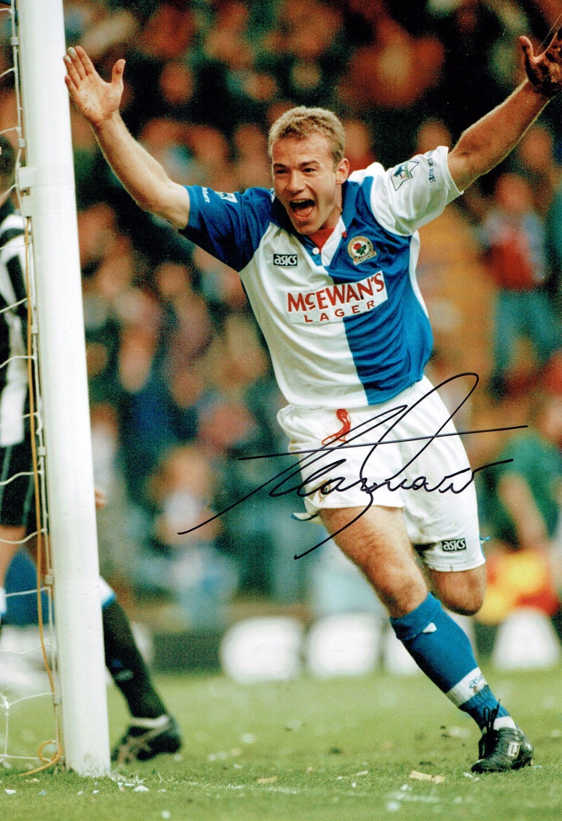 Alan Shearer Signed Autograph Photo + COA Blackburn Rovers Goal ...