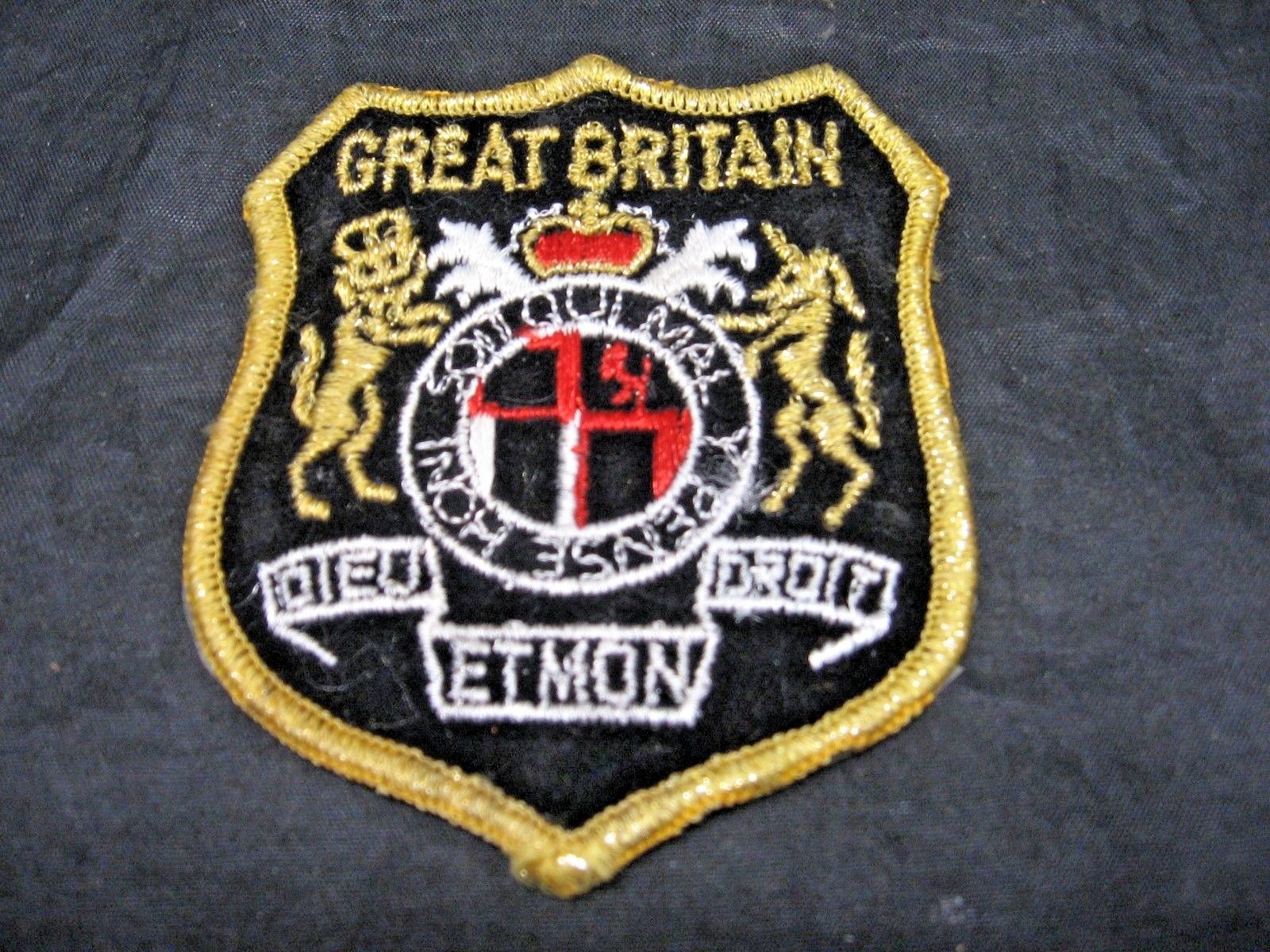 Great Britain UK British Crest Coat of Arms Embroidered Patch High ...