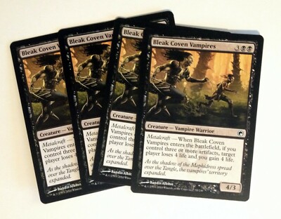 Bleak Coven Vampires (4) Scars of Mirrodin NM MTG Magic the Gathering ...