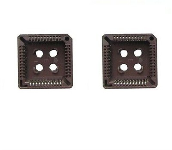 10Pcs PLCC44 PLCC-44 Socket Adapter Plcc Converter 44-Pin Through Hole ...