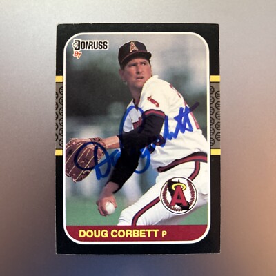 DOUG CORBETT 1987 DONRUSS AUTOGRAPHED SIGNED AUTO BASEBALL CARD | eBay