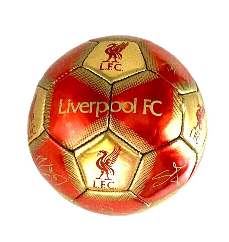 Liverpool FC Official Metallic Signature Football Size 1 LFC Gift | eBay UK
