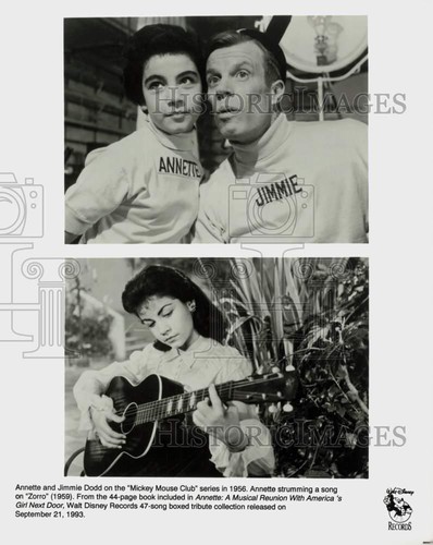 1959 Press Photo Annette Funicello on "Zorro" & "Mickey Mouse Club ...