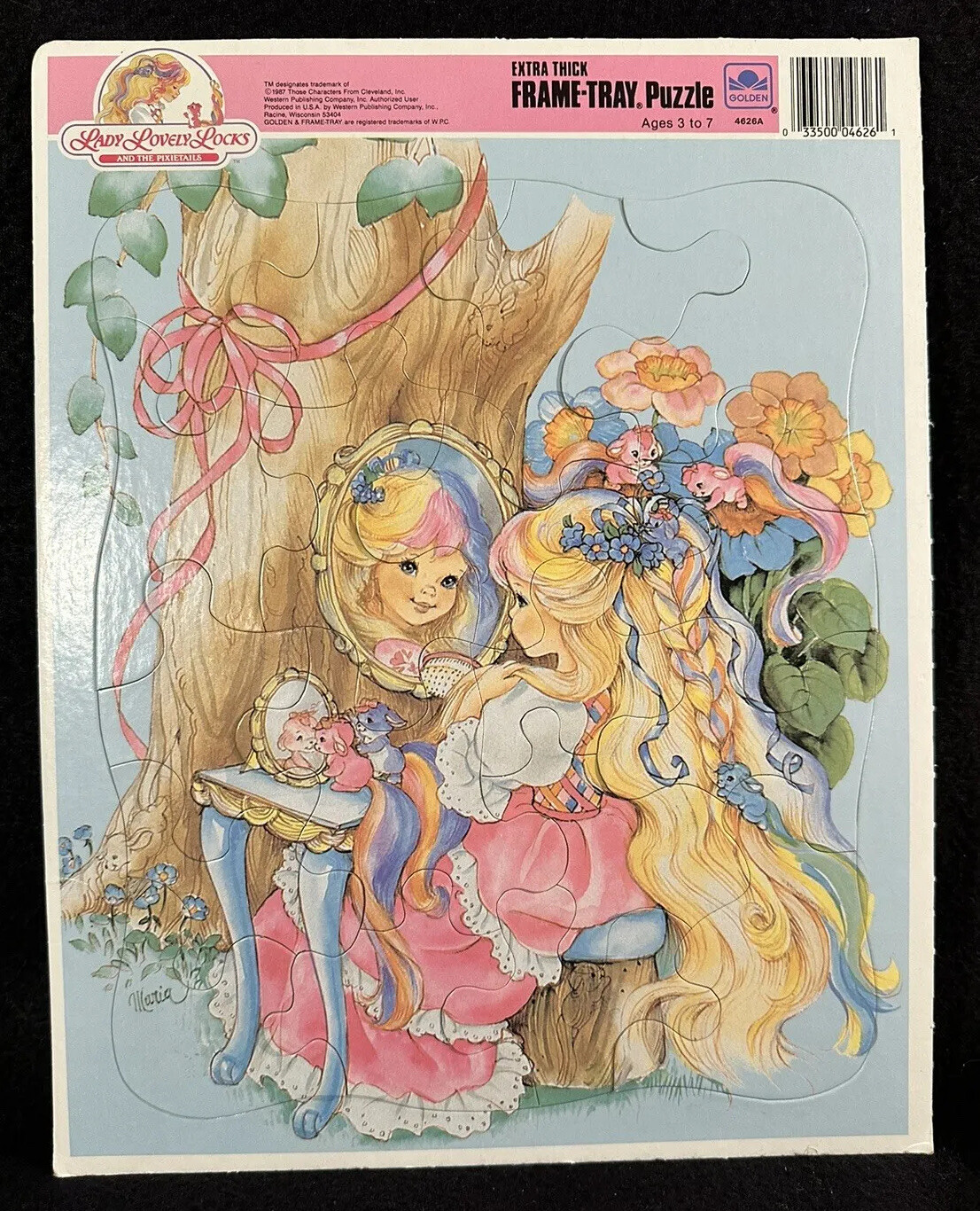 Lady Lovely Locks and the Pixietails 24 Piece Frame Tray Puzzle Vintage ...